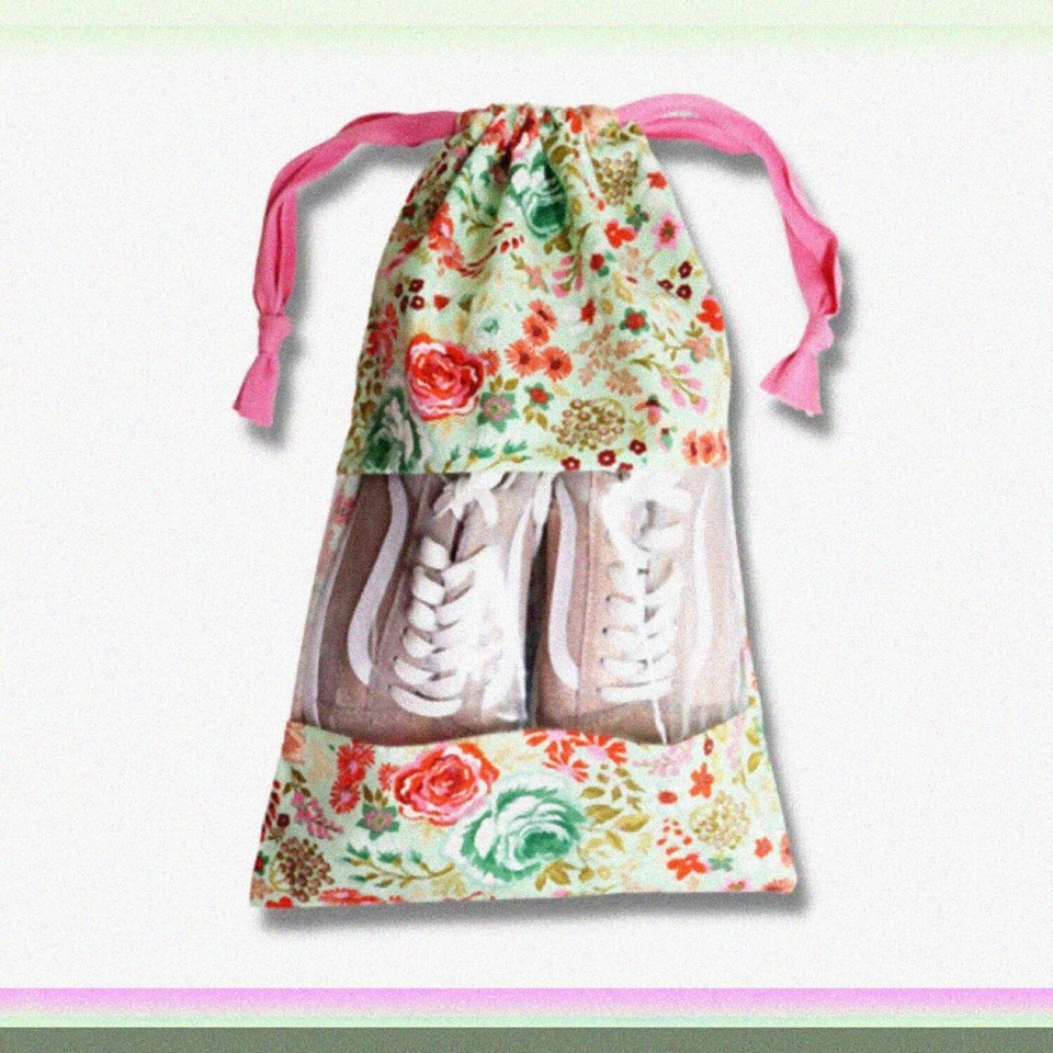 QuickStitch Travel Shoe Bag Pattern | eBay