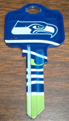 Great Gift Idea NFL SEATTLE SEAHAWKS KWIKSET KW1, KW10, KW11 UNCUT KEY ...