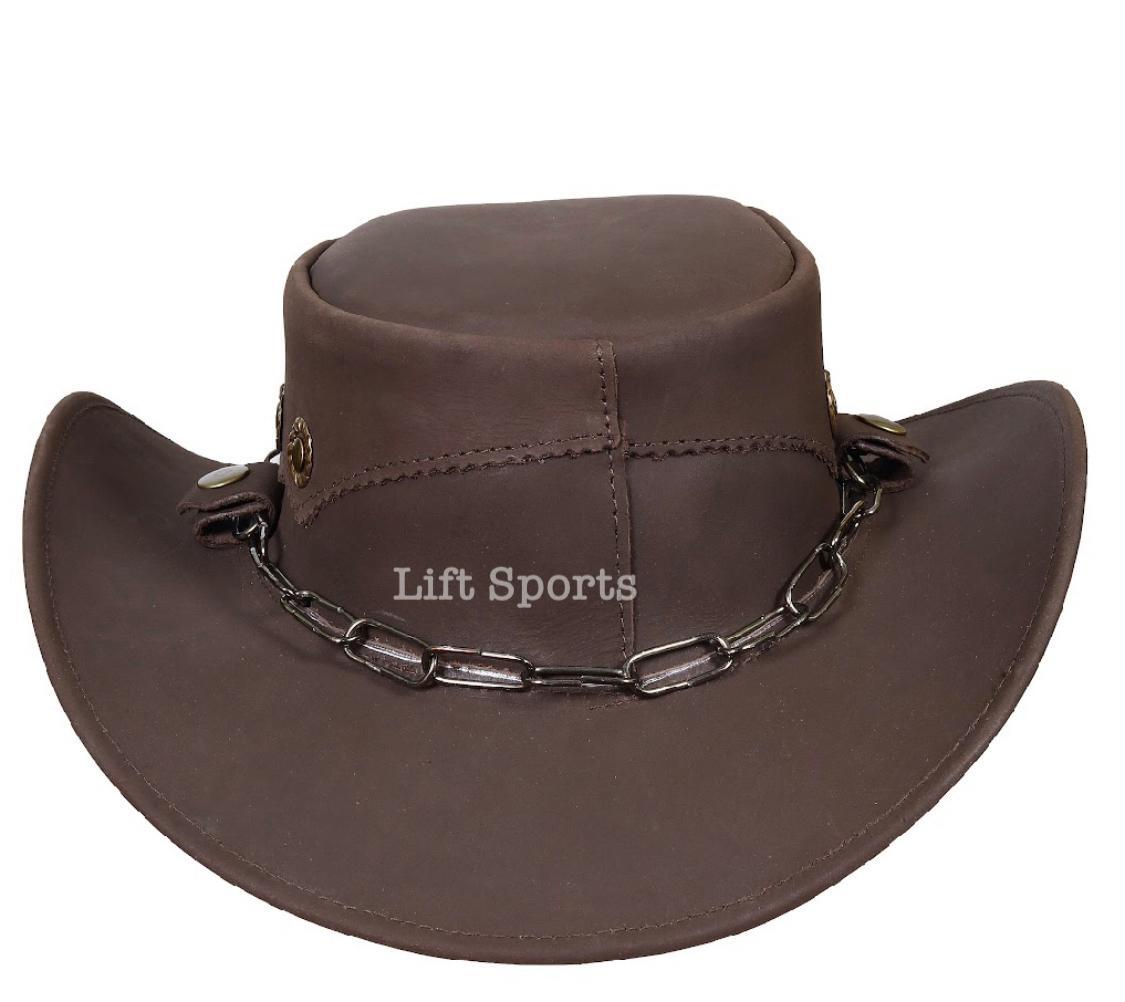 Chain Men's Stylish Cowboy Hat Western Original Genuine Cow Hide ...