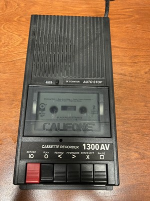 Vintage CALIFONE 1300AV Portable Cassette Tape Recorder Player Deck ...