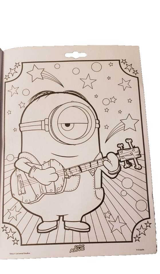 CRAYOLA Color Alive Minions Despicable Me Magic Coloring Pages with 7 ...