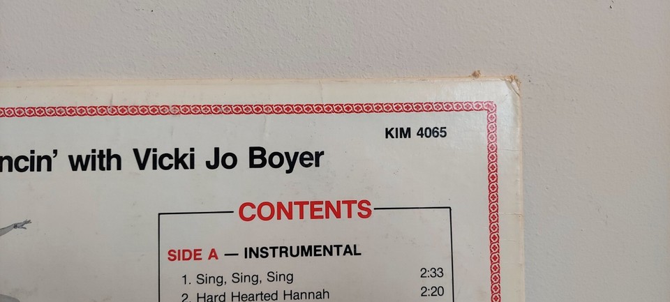 DANCIN' W/ VICKI JO BOYER JAZZ AND TAP KIMBO KIM 4065 VINYL RECORD 1981 ...