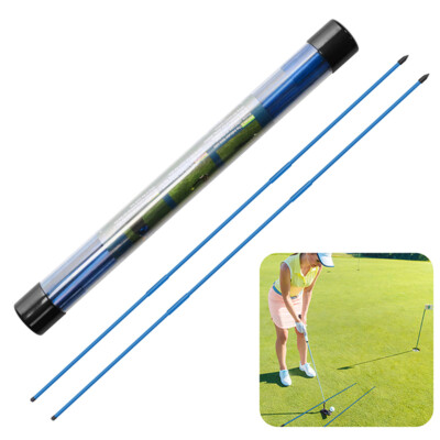 Golf alignment stick training aid foldable rods 2 sticks swing trainer ...