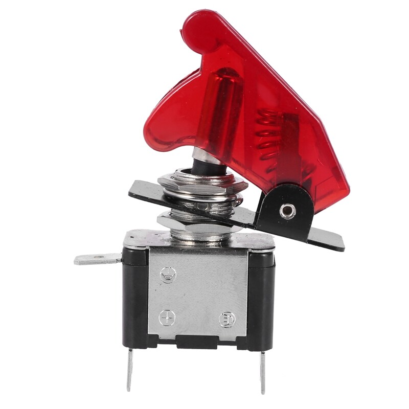 12V 20A Car Truck Cover LED Light SPST Toggle Rocker Switch Control On ...