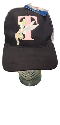 CLASSIC DISNEY TINKER BELL TINKERBELL BLACK BASEBALL CAP HAT~NEW~SNAP ...