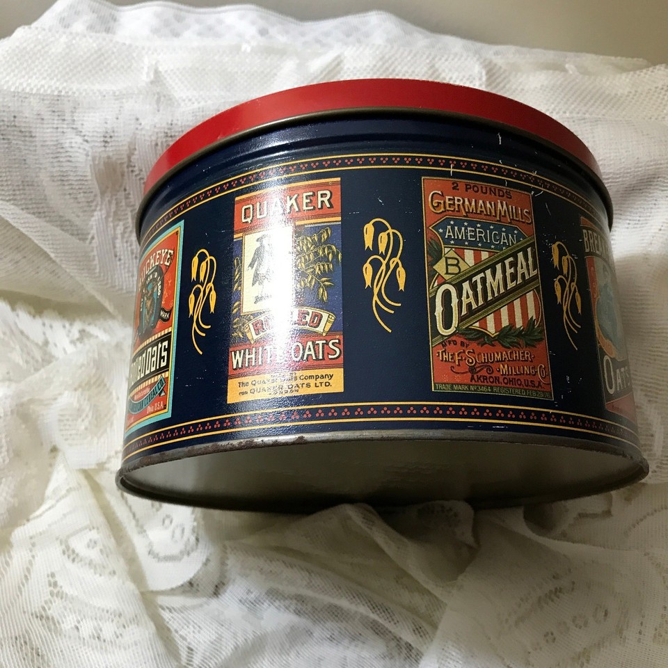 Vintage 1983 Quaker Oats Tin, Limited Edition Tin, Quaker Oats Company ...