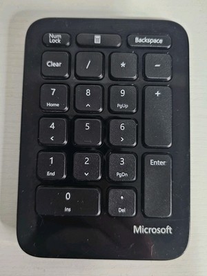 Microsoft 1558 Sculpt Ergonomic Number Key Pad Bluetooth Numeric Keypad ...