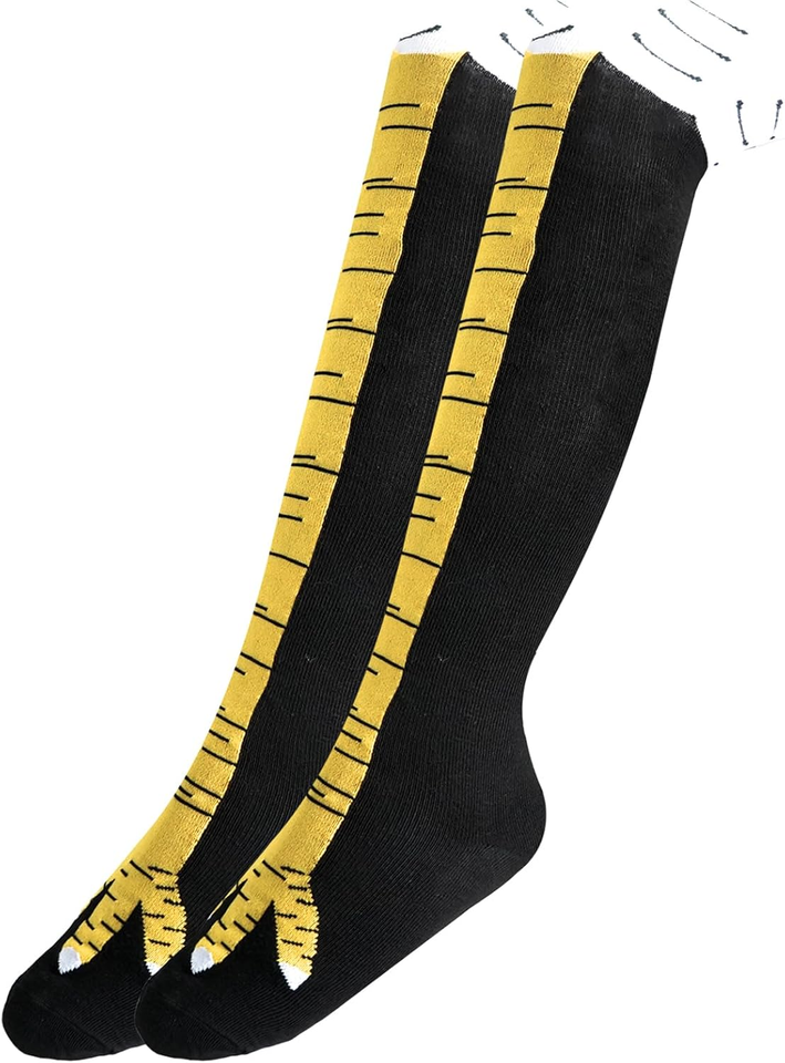 Crazy Funny Chicken Feet Socks for Women Men, 3D Novelty Gag Gift ...