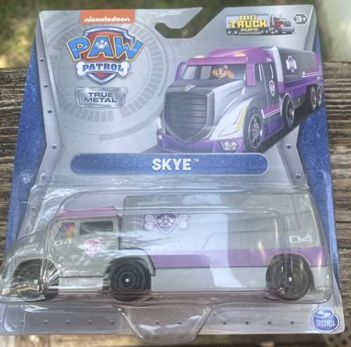 NEW Paw Patrol Nickelodeon Big Truck Pups Skye Rig True Metal Vehicle ...