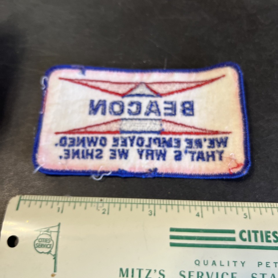 Vintage Employee Patch Beacon Feeds | eBay
