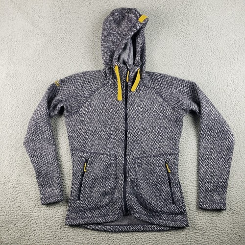 Rab Amy Hoodie Women Medium Gray Full Zip Fleece Jacket Mid Layer Ski ...