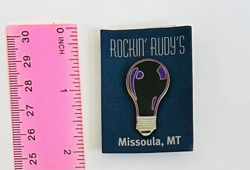 Light Bulb 💡 Enamel Pin Lapel New Fun From Rockin’ Rudy’s Missoula MT ...