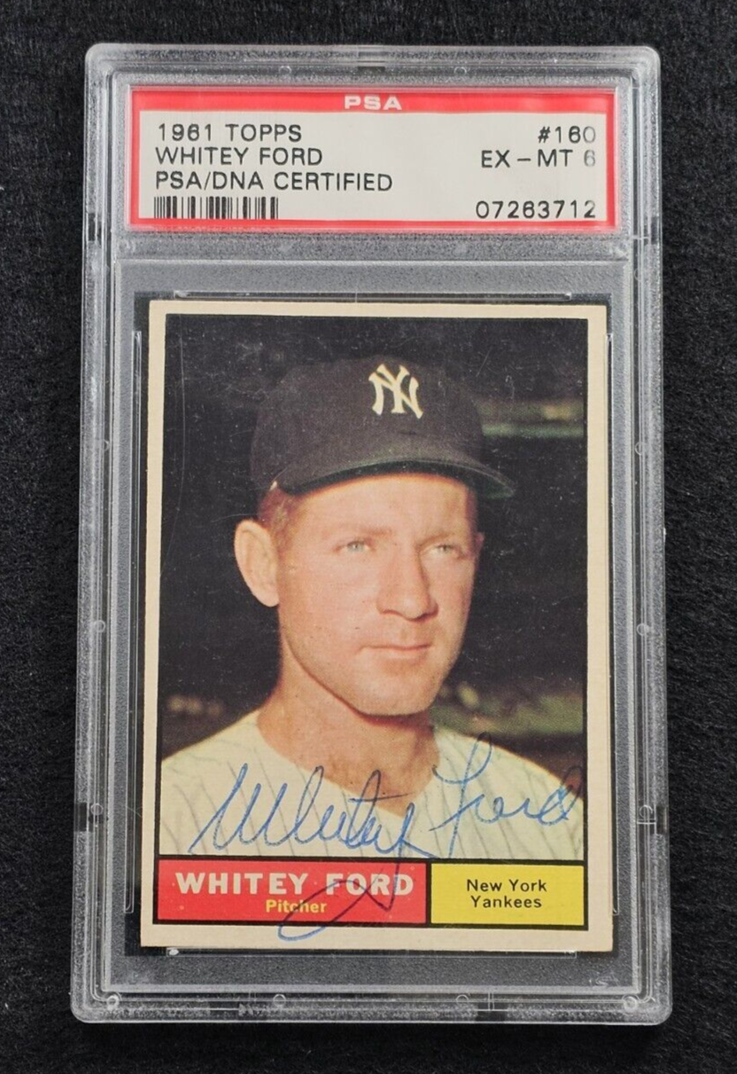 Whitey Ford Autographed Signed 1961 Topps Baseball Card-New York ...