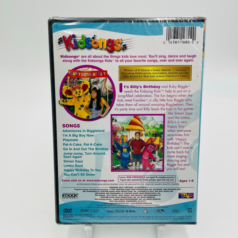 Kidsongs Music Video Stories: Billy's Birthday (DVD, 2003) BRAND NEW ...
