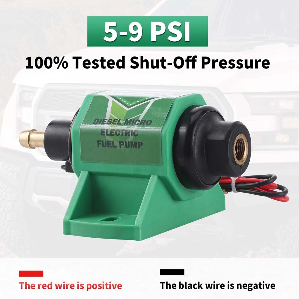 Universal Inline Micro Fuel Pump Diesel 5-9 PSI Low Pressure Transfer ...