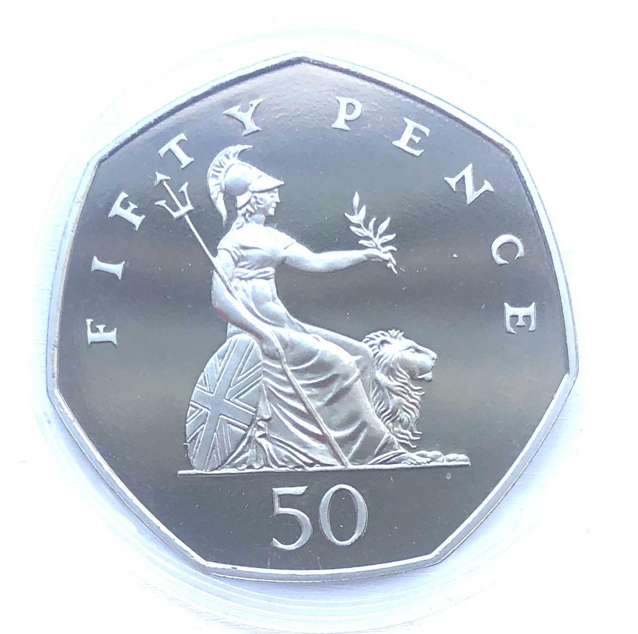 Fifty Pence 50p Proof Coins From Years 1971 - 1997 in Lighthouse ...