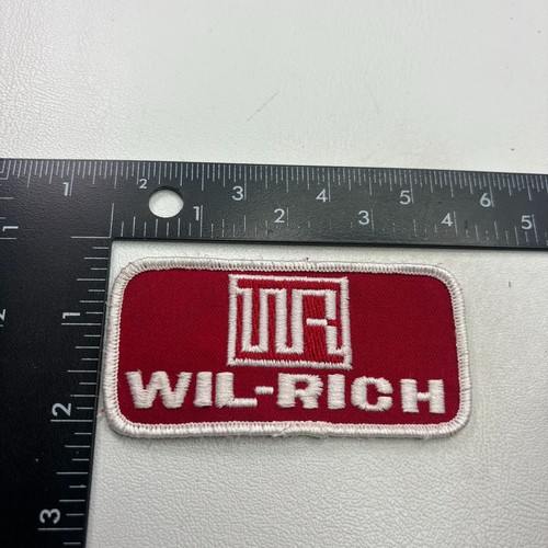 Vintage WIL-RICH Advertising Patch Farmer Tillage Tools Equipment 42MF ...