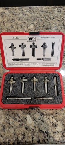 Whiteside 401 Basic Router Bit Set for Woodworking - 1/2" SHANK | eBay