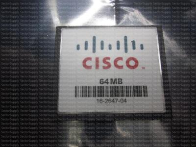 16-2647-04 CISCO 64MB COMPACTFLASH MEM3800-64CF | eBay