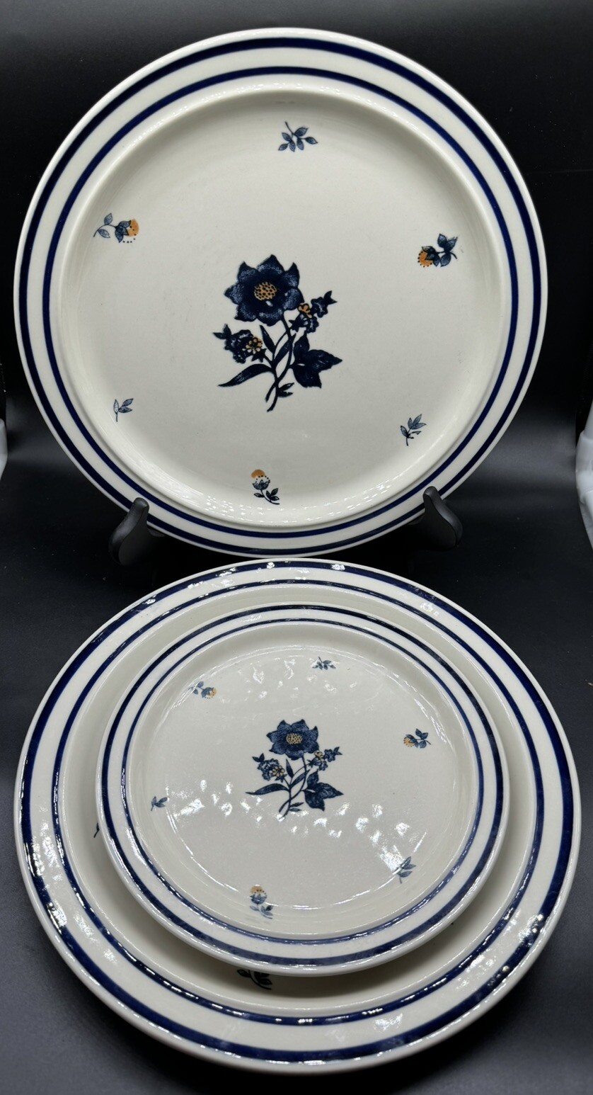 Set of 3 Dinner Plates & 1 Salad NEWCOR Stoneware Versailles Oven to ...