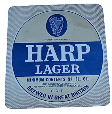 Harp Lager - Harp Lager (Sales) - Bottling Plant C311 - Vintage Beer ...