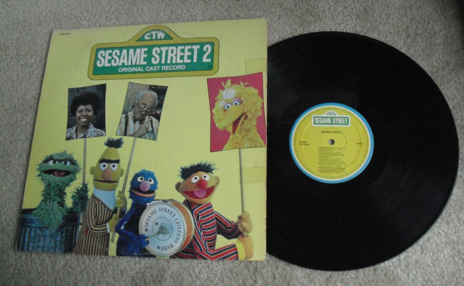 Vintage LP Record Album Sesame Street 2 Original Cast CTW 22074 | eBay