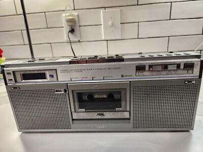 Vintage Rare JVC RC-S7JW Stereo Biphonic Cassette Recorder Boombox ...
