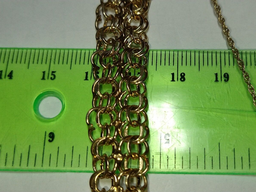 Solid 13k gold bracelet with small 10k safety chain 20 grams | eBay