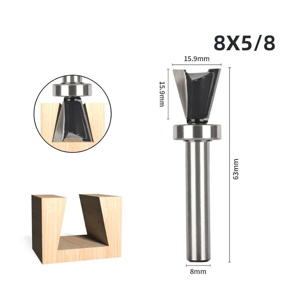 Industrial Flush Trim Bits Tungsten Carbide Dovetail Joint Router Bits ...