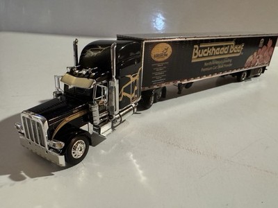 DCP 1/64 scale Diecast Buckhead Beef Peterbilt Truck Spread-Axle Refer ...