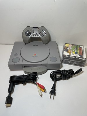Sony Playstation 1 Console Bundle SCPH-7501 Wireless Controller 4 Games ...