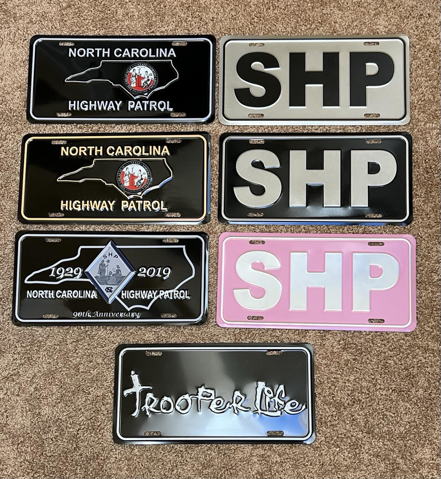 Lot Of 7 North Carolina Highway Patrol License Plates NCSHPのeBay公認海外通販 ...