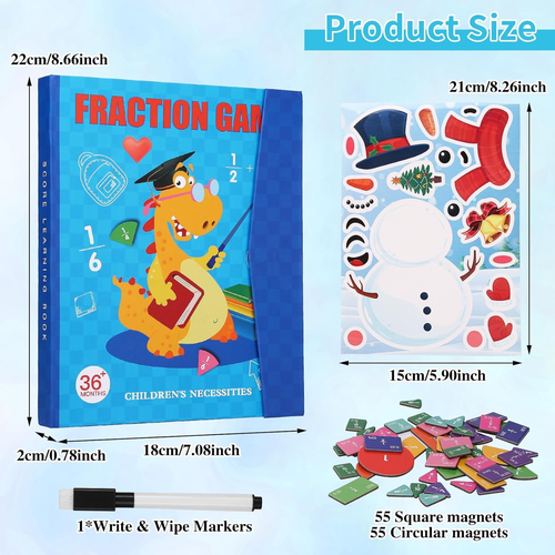 Easter Basket Stuffers Magnetic Fraction Educational Set | eBay