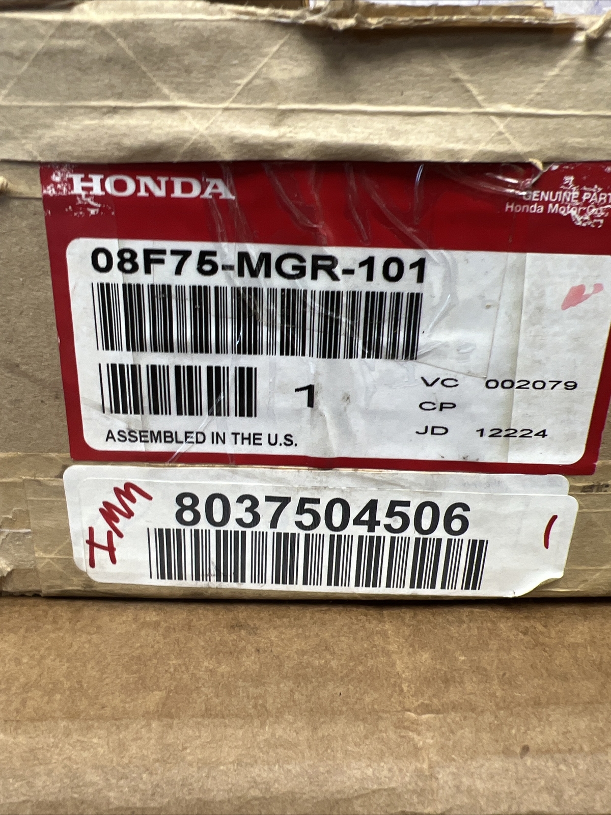 Honda - 08F75-MGR-101 - Backrest/Rear Carrier Mounting Brackets, Chrome ...