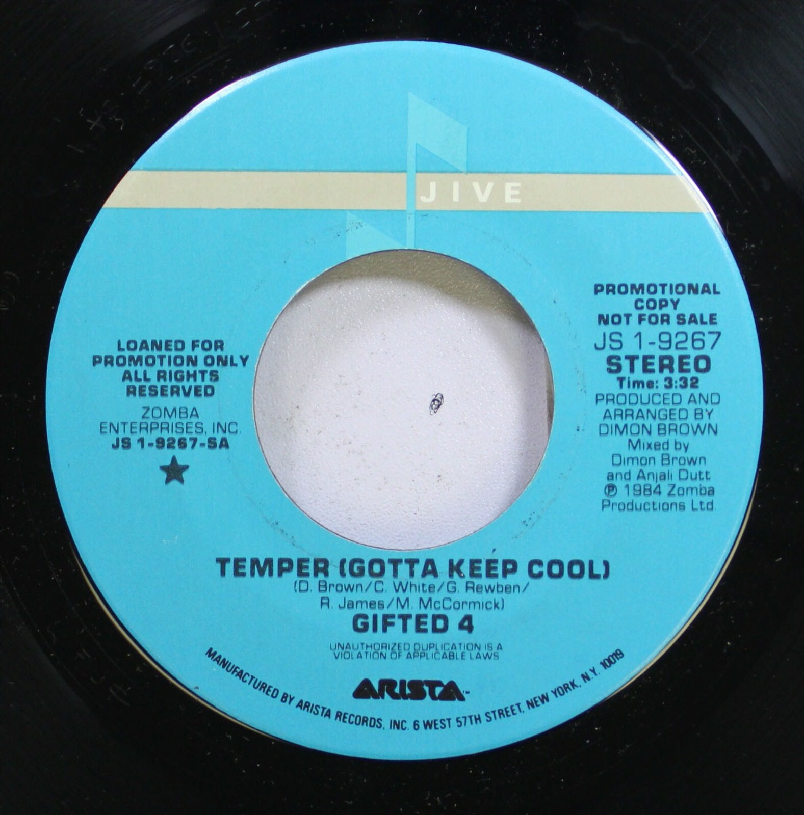Hear! Rap Promo 45 Gifted 4 - Temper (Gotta Keep Cool) / Temper (Gotta Keep Cool | eBay