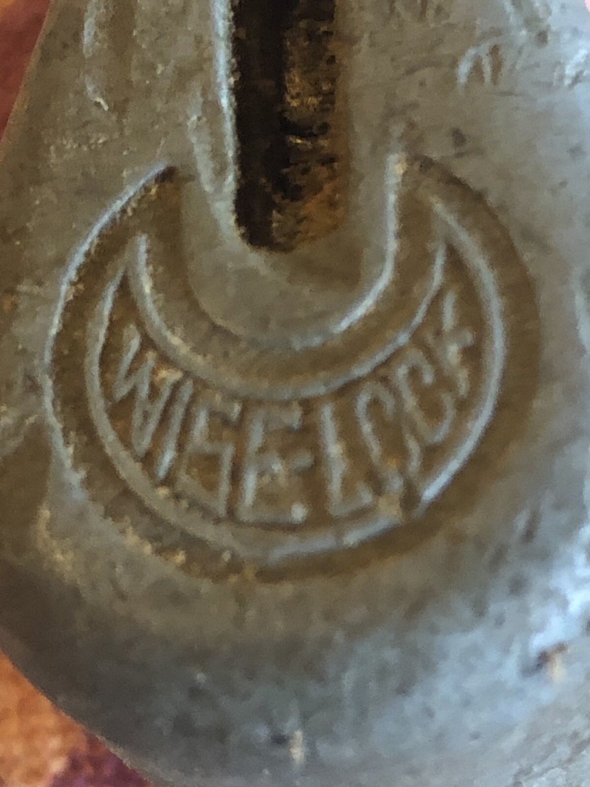 Vintage "Wise" Wiselock Concentric Tube Lock Padlock No Key 60, Made In ...