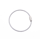 10Pcs Wire Rope Key Chain Stainless Steel Wire Keychain Carabiner Cable ...