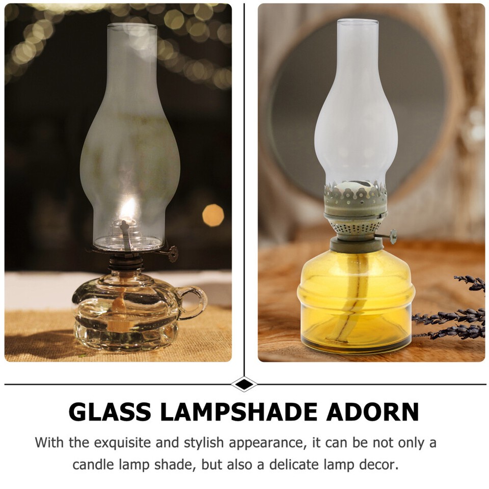 Paraffin Lamp Glass Replacement Oil Chimney Retro Decor Lampshade | eBay UK