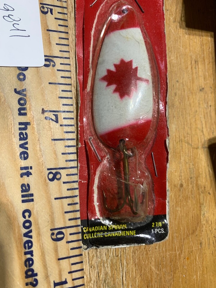 Red Wolf Canadian Spoon fishing lure (lot#19841) | eBay