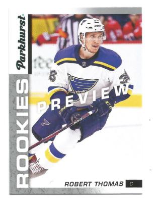 18-19 UD Parkhurst Rookie Preview Robert Thomas RC #PR-8 BLUES | eBay