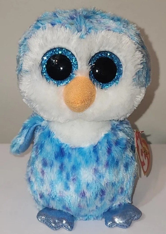 NM* Ty Beanie Boos ICE CUBE the Blue Penguin (Glitter Eyes) 6" NMWMTs ...