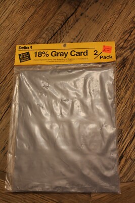 Delta 1 18% Gray Card - 8x10" (2-Pack) #22010 | eBay