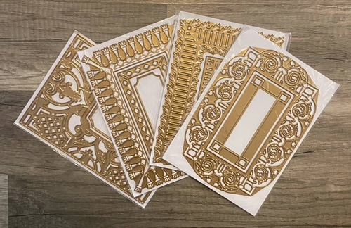 NEW Anna Griffin BERIBBONED FRAMES Cut & Emboss Dies #349 FULL COMPLETE ...