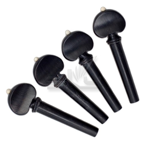 Ebony Violin Tuning Pegs 4/4 Size New High Quality Fiddle Violin Parts ...