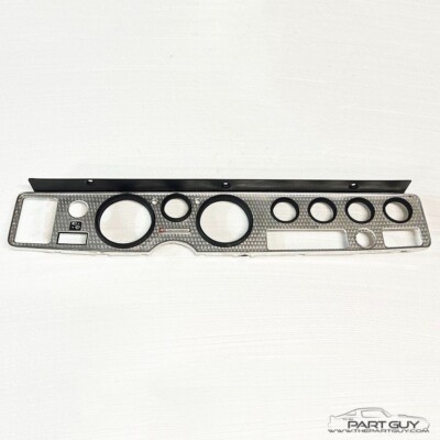 80-81 Trans Am Dash Gauge Bezel Trim Metal Swirl Turned Rings Firebird ...