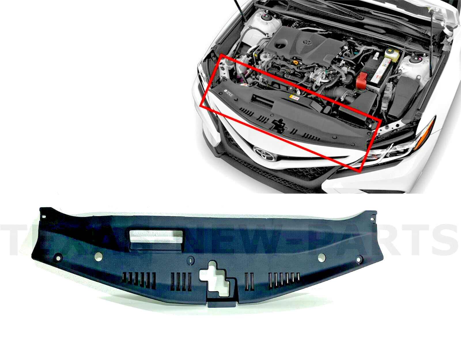 Fits 2018-2024 Toyota Camry Radiator Support Access Upper Top Cover ...