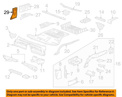 GM OEM 16-23 Camaro Rear Body Floor Floor Rails-Outer Panel 84039715 | eBay