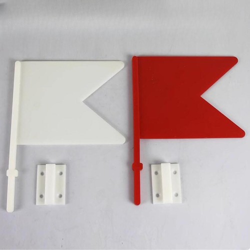 2 Pieces Direction Flags Red White Competition Playing Field Obstacle ...