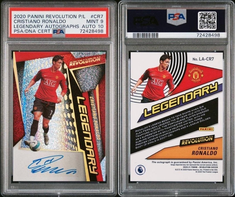 Cristiano Ronaldo AUTO PSA10 Manchester United Autograph collection ...