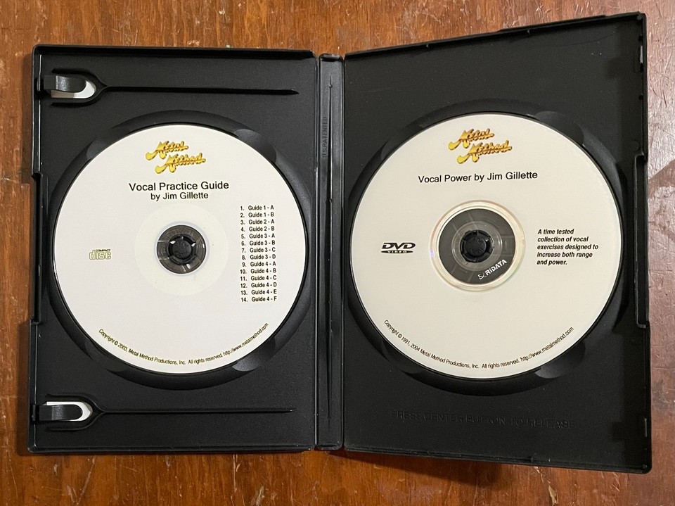 Doug Marks Metal Method Vocal Power Jim Gillette CD/DVD Rock Vocal ...